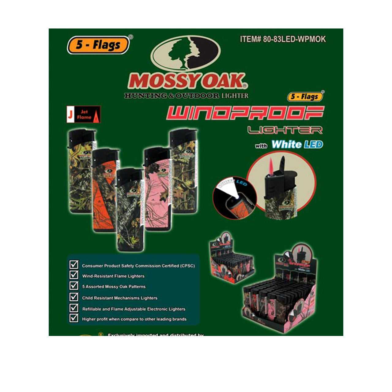 WINLITE - Mossy Oak LED Lighter 80-83LED-WPMOK (Pack of 50) – Zenn Vapes