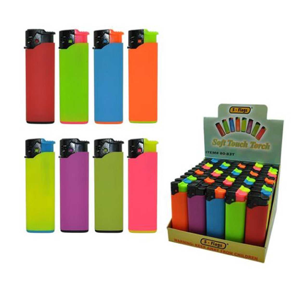 WINLITE - Neon Assorted Soft Touch Lighter 80-83T (Pack of 50) – Zenn Vapes