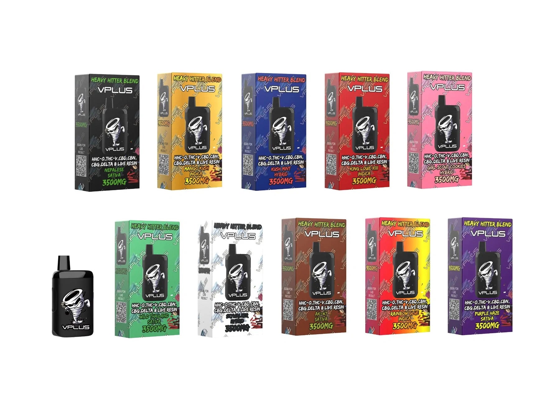 VPLUS Heavy Hitter Blend Disposable 3500MG – Zenn Vapes